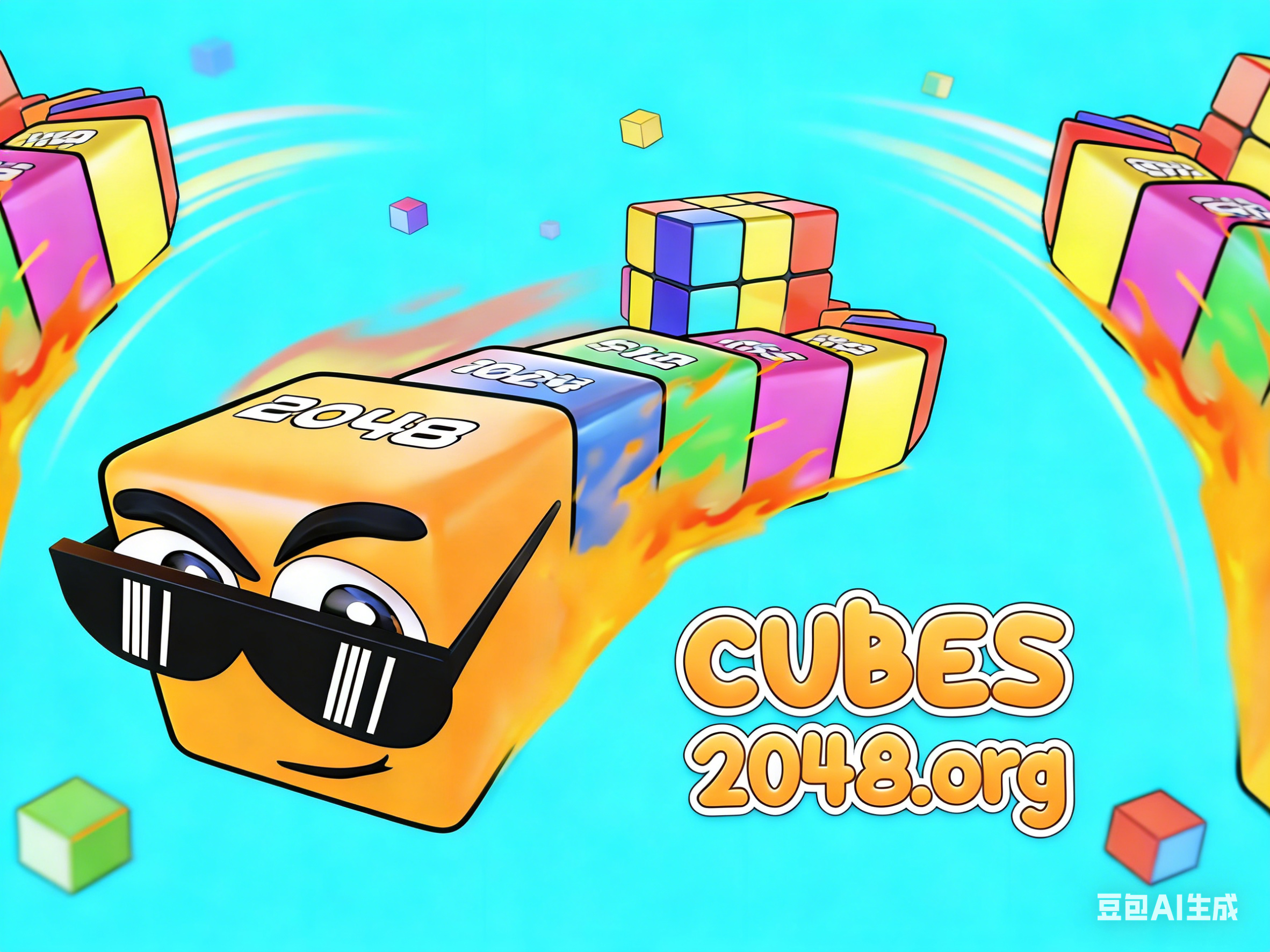 Cubes 2048 — Juega Cubes 2048 online (puzle 3D de fusión)